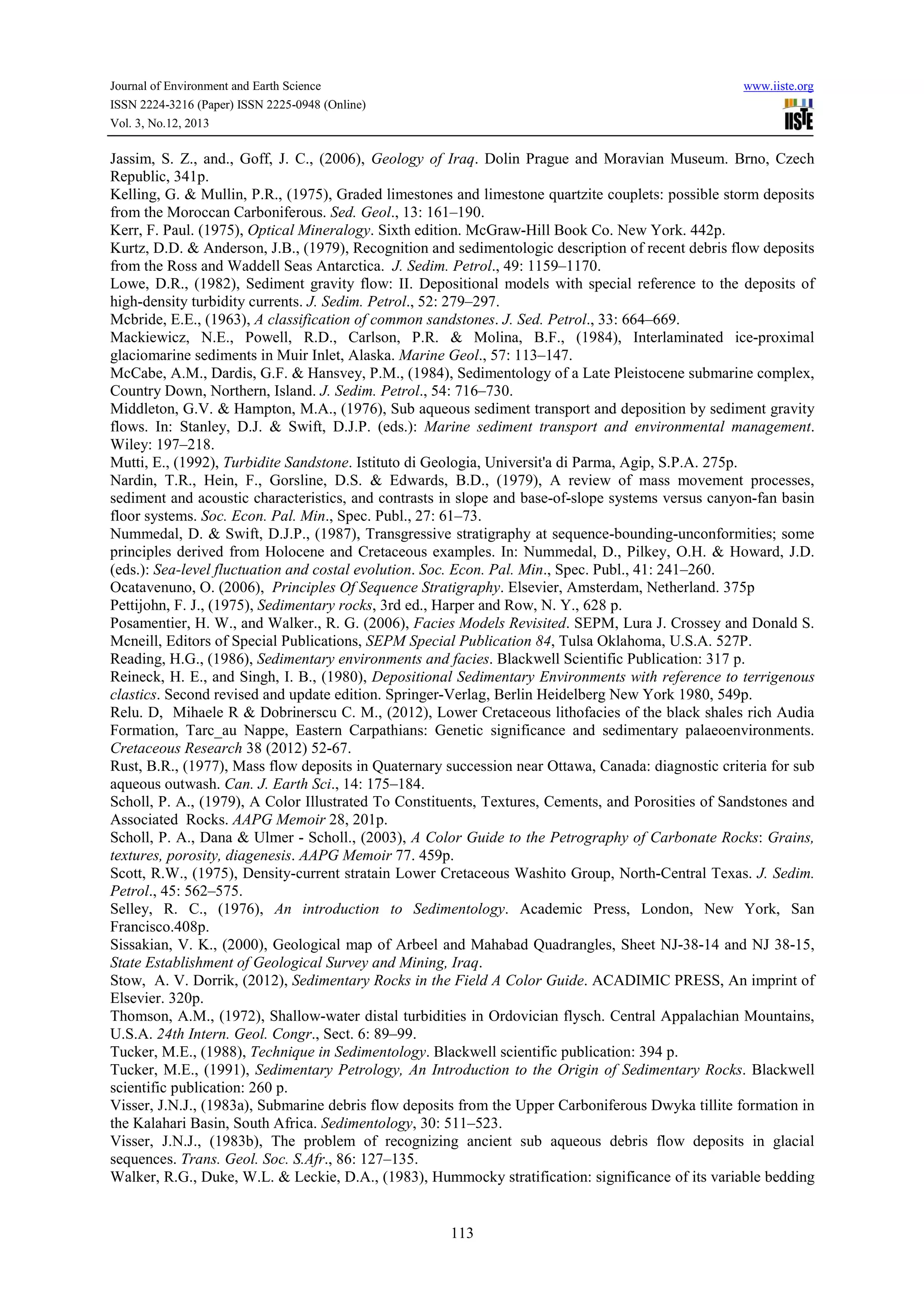 Lithofacies architecture of the gercus formation in jabal haibat sultan ...