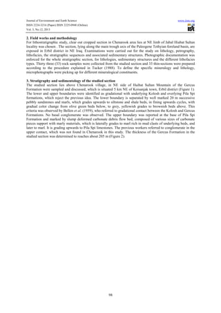 Lithofacies architecture of the gercus formation in jabal haibat sultan ...