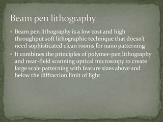 Lithographic techniques | PPT