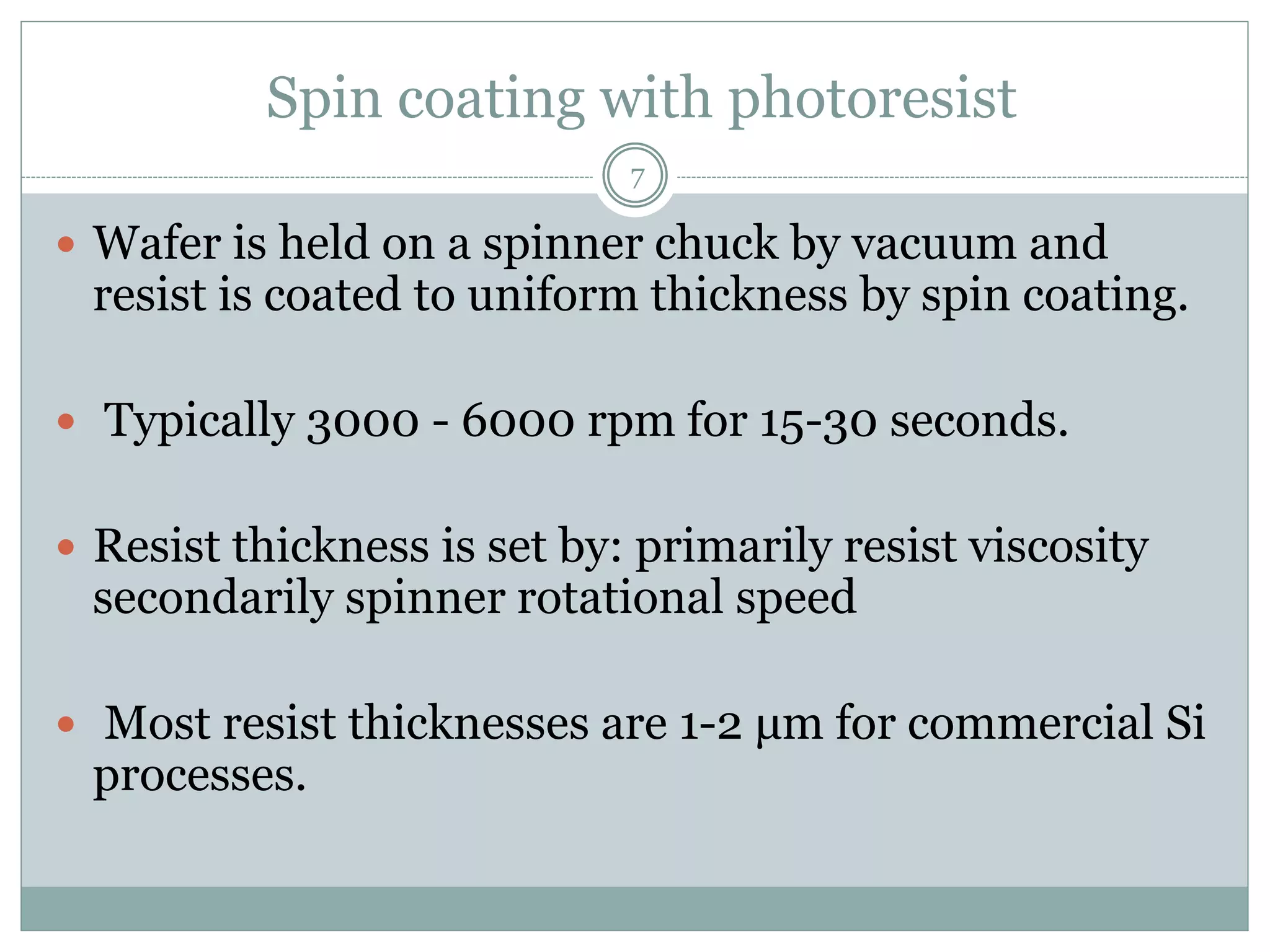 Lithography fabrication ppt | PPTX