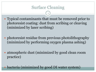 Lithography fabrication ppt | PPTX