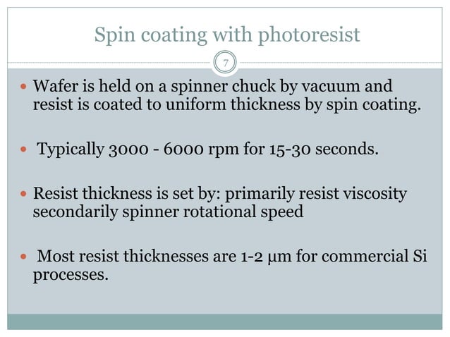 Lithography fabrication ppt | PPTX