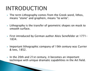 Lithography techniques,types | PPTX