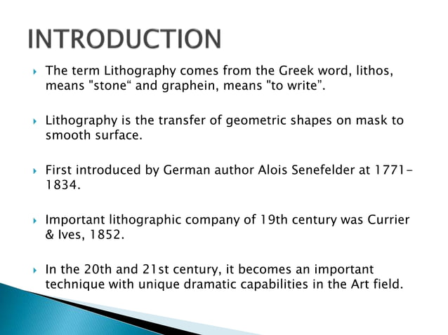 Lithography techniques,types | PPTX