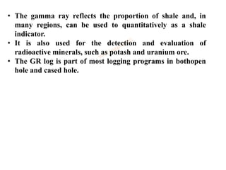 Lithology Log in well logging techniques | PPT