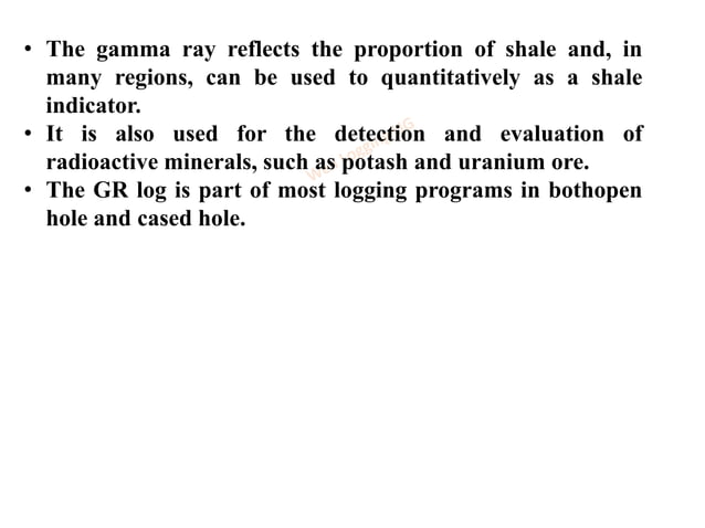 Lithology Log in well logging techniques | PPT