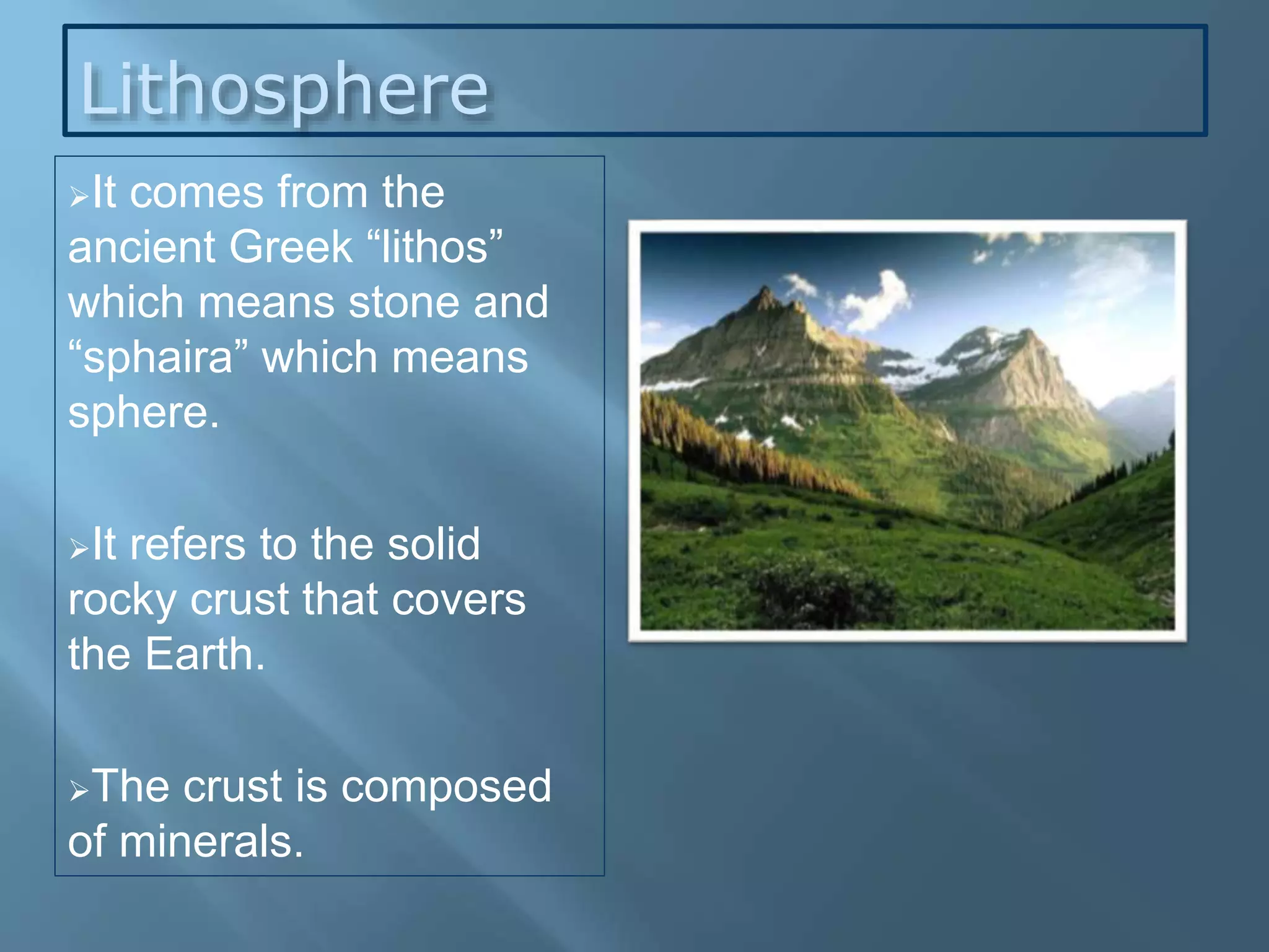 The Lithosphere/Geosphere | PPTX