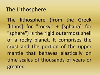 Lithosphere | PPTX