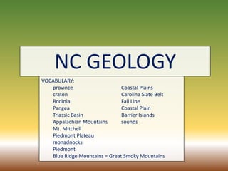 Lithosphere 3 NC Geology | PPTX