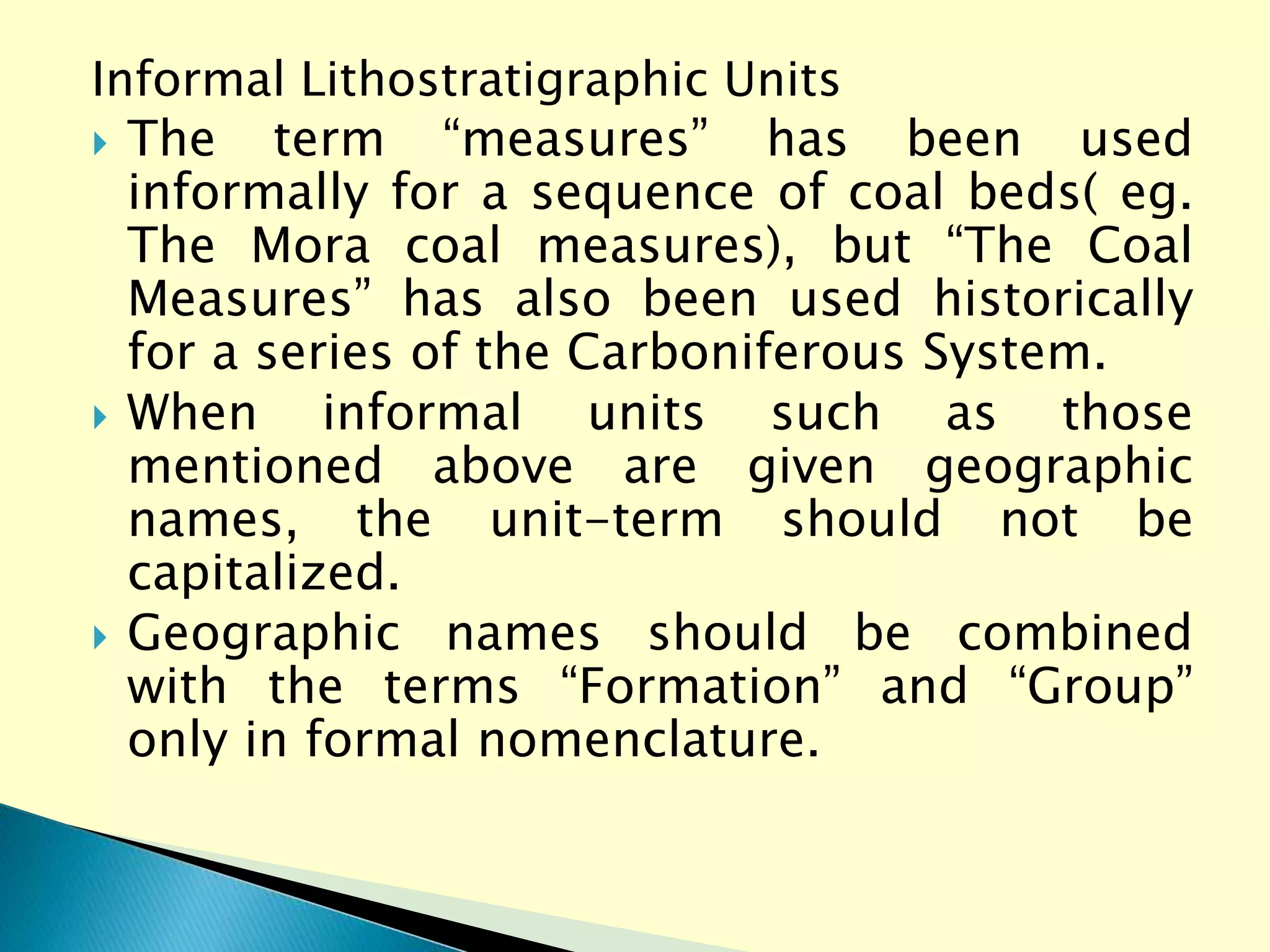 Lithostratigraphic units Geology By Misson Choudhury | PPT