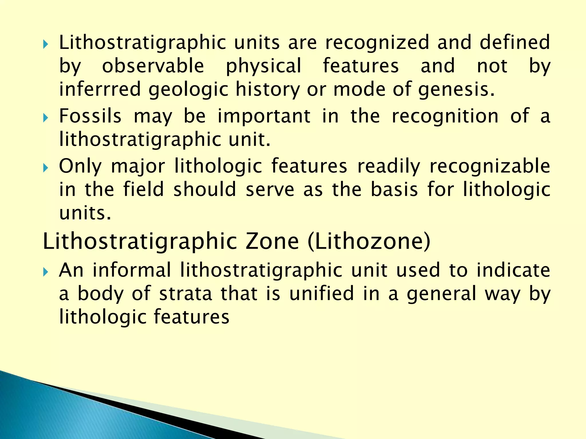Lithostratigraphic units Geology By Misson Choudhury | PPT