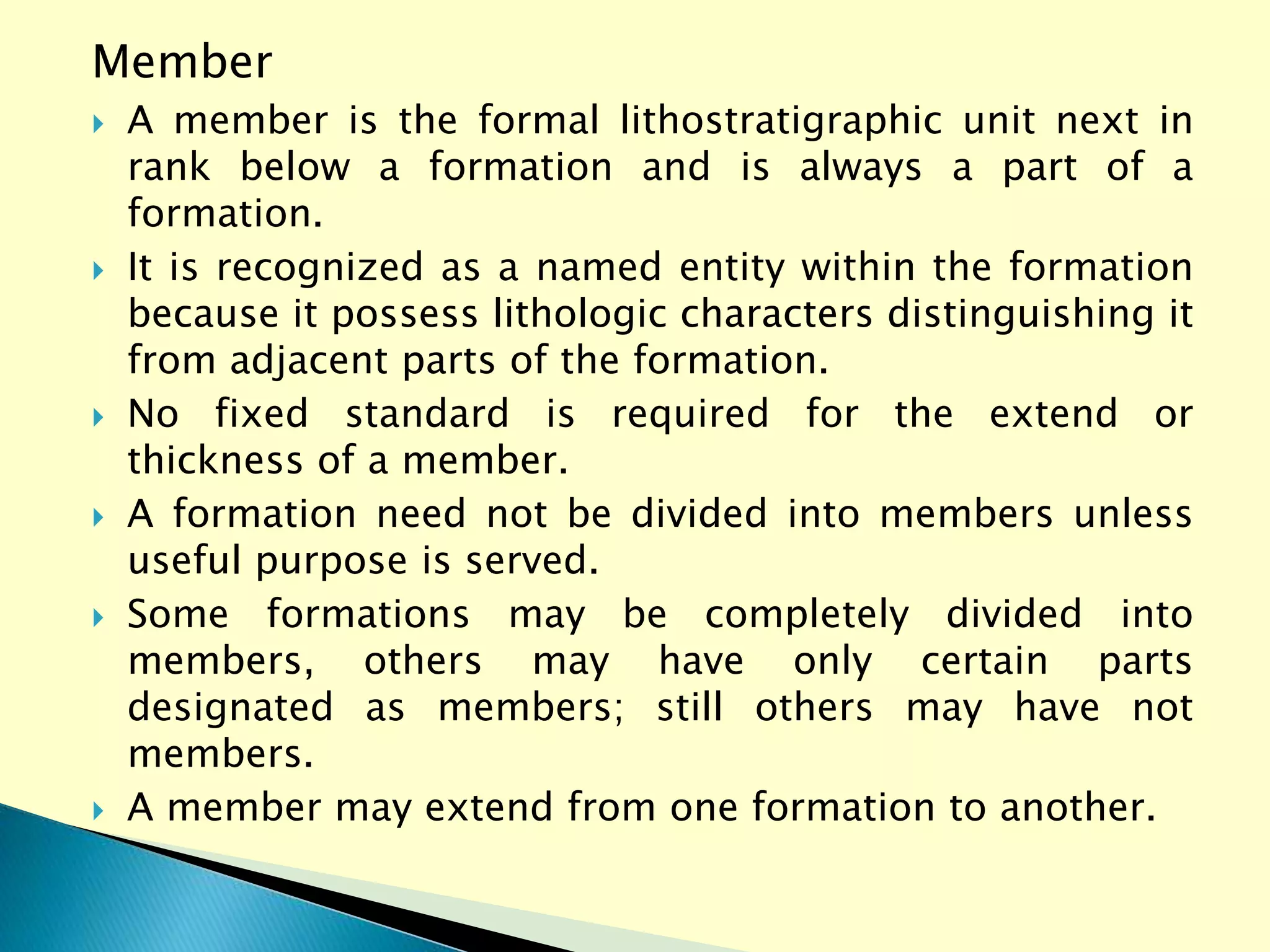 Lithostratigraphic units Geology By Misson Choudhury | PPT