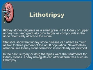 Lithotrypsy | PPT