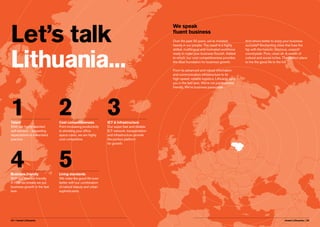 Lithuania. We Speak Fluent Business | PDF