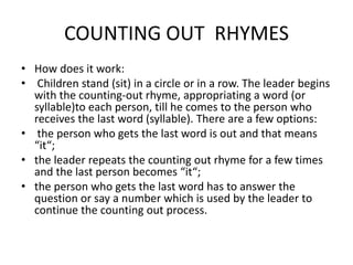 Lithuanian counting out rhymes | PPTX