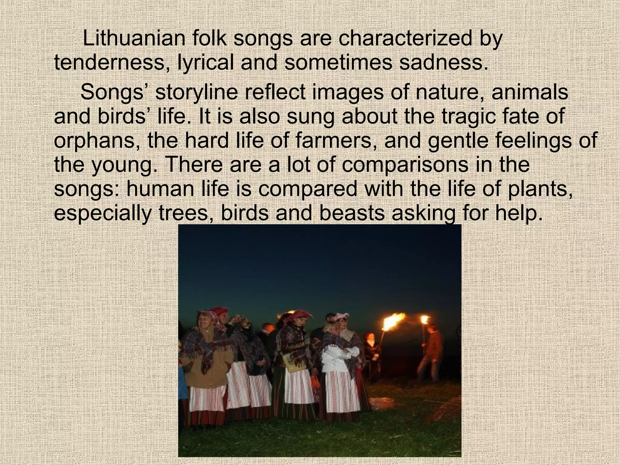 Lithuanian folk songs, dances and games | PPT