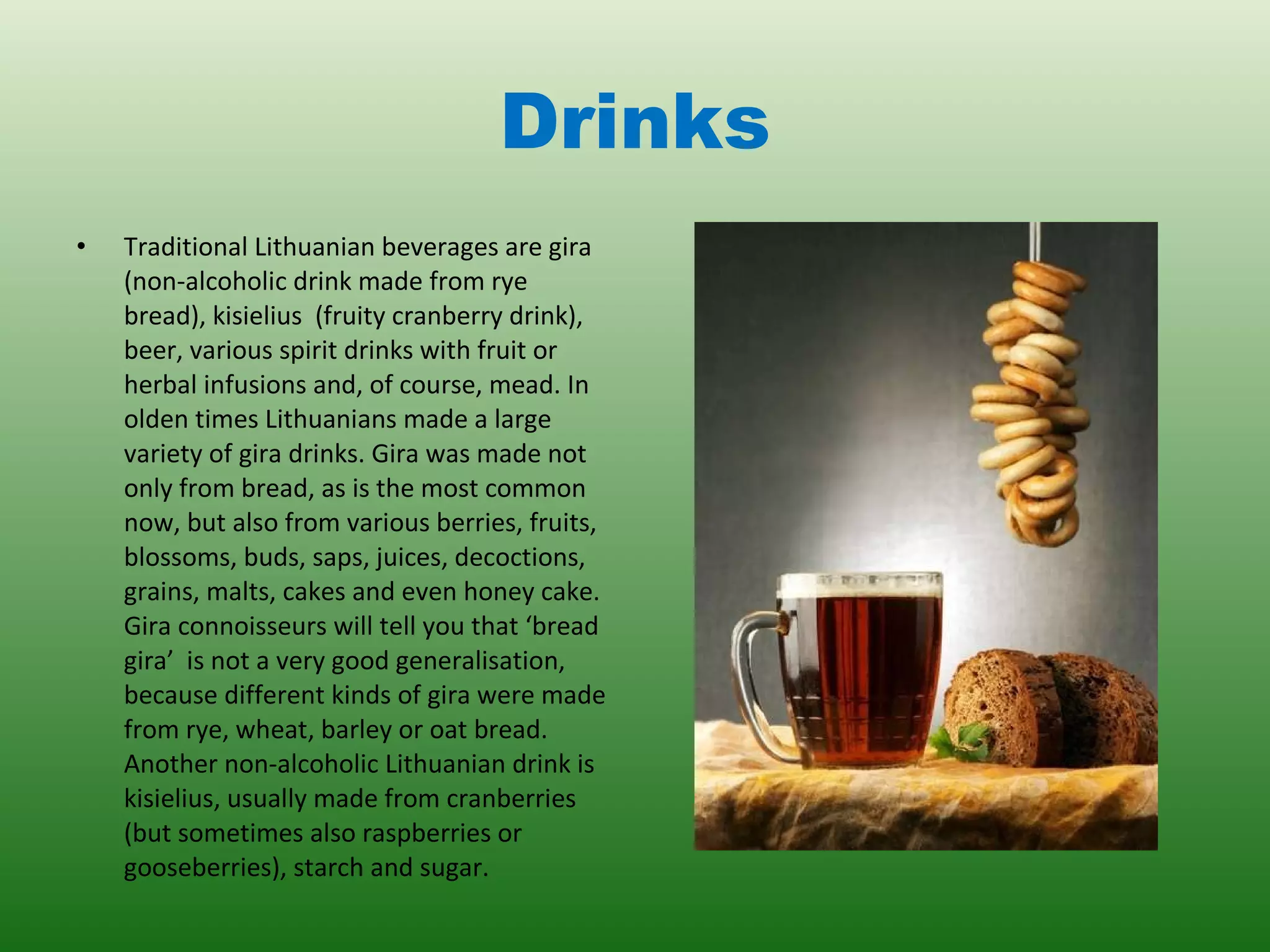 Lithuanian food and drinks | PPT