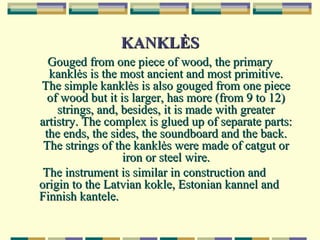 Lithuanian traditional instruments | PPT