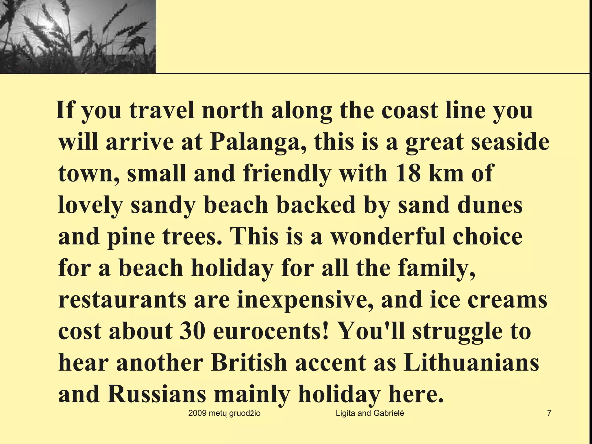 Lithunian Beach | PPT