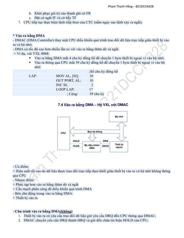 Ly thuyet Kien truc máy tinh hoc vien ptit | PDF