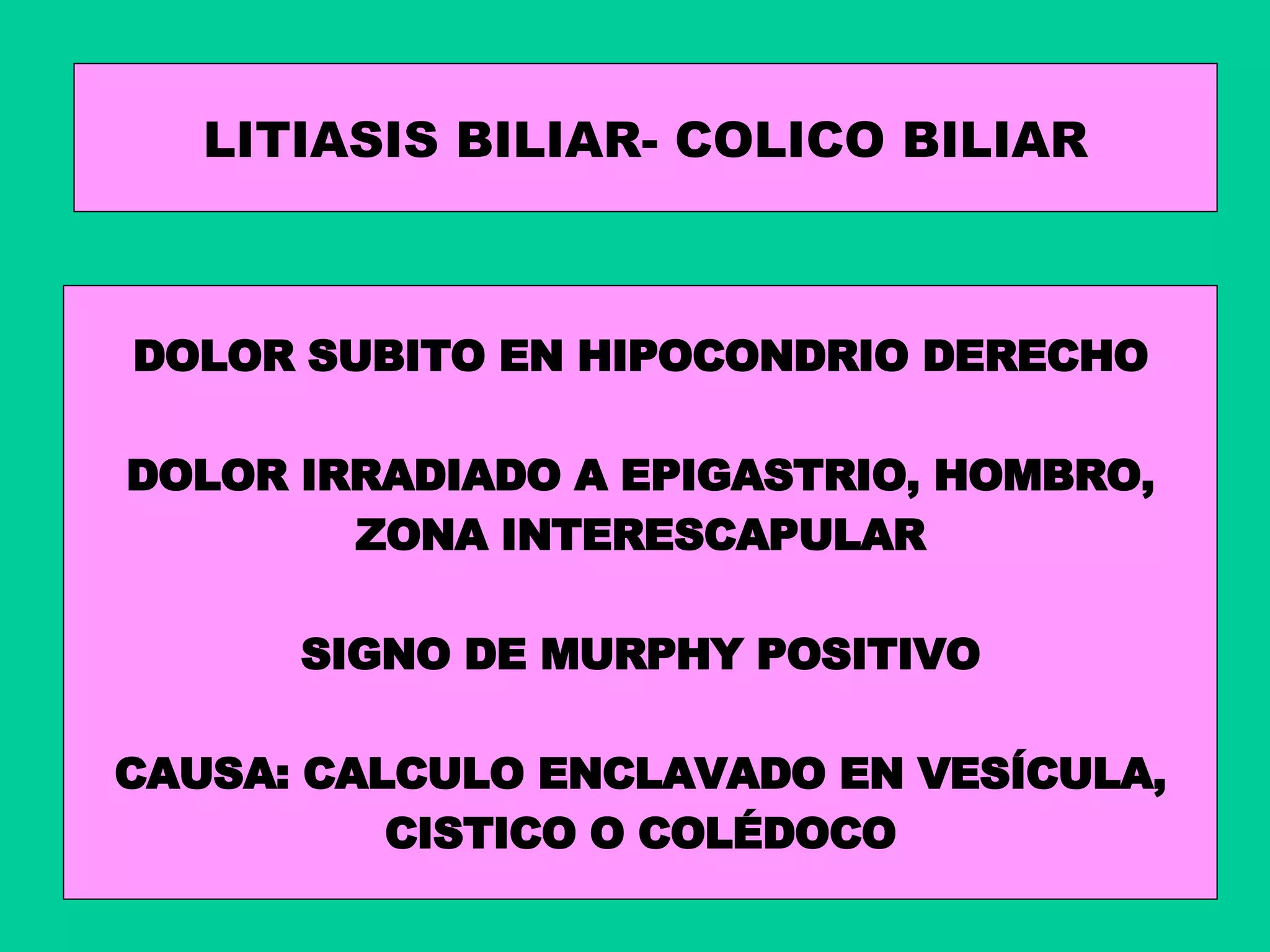 Litiasis Biliar | PPT | Digestive Disorders | Diseases and Conditions