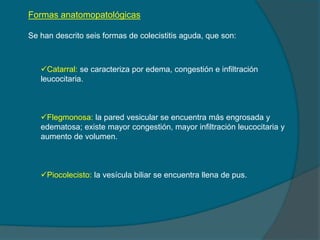 Litiasis biliar. Colecistitis aguda | PPT