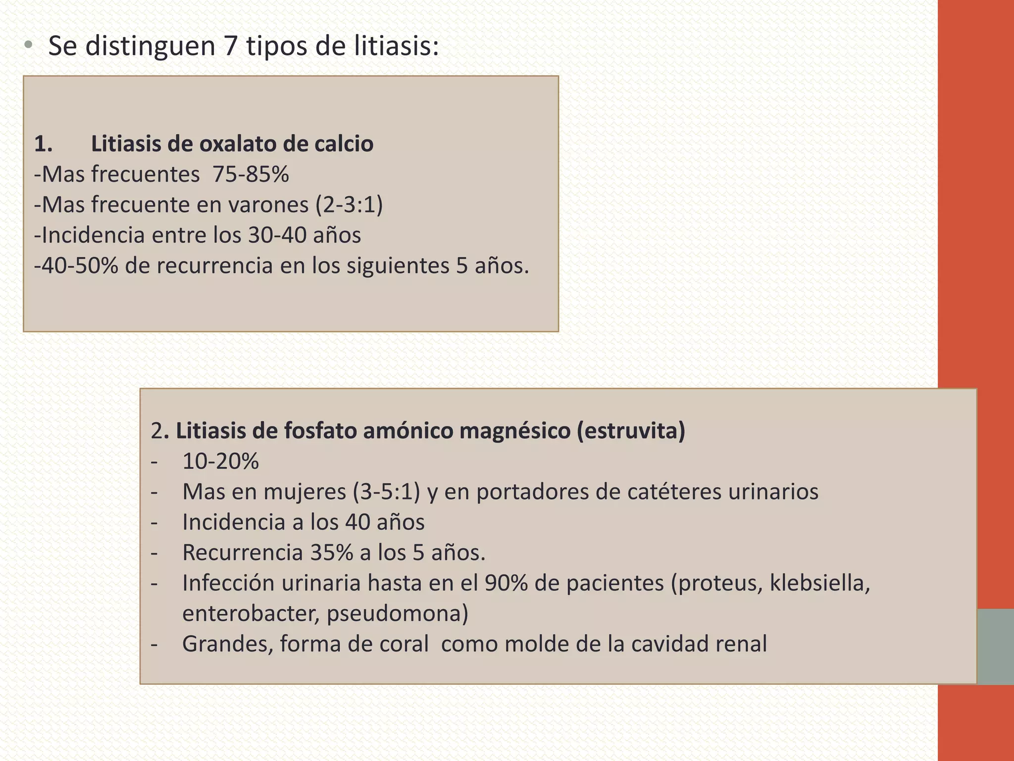 Litiasis urinaria | PPTX
