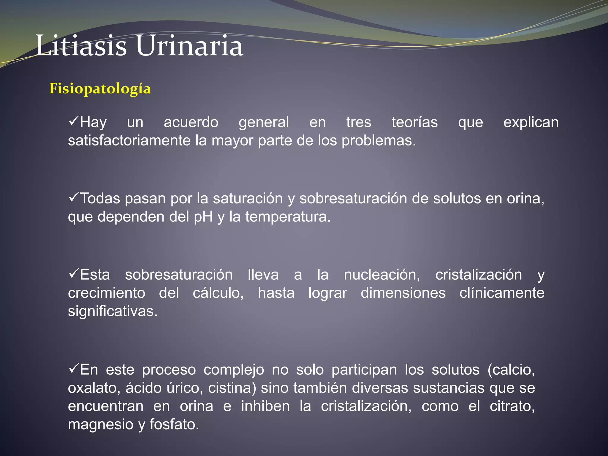 Litiasis Urinaria | PPT