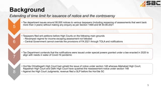 Litigation - Tax Alert - Section 148 and 148(A) - SBC Analysis.pdf