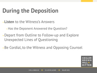 Litigation 101: Depositions | PDF