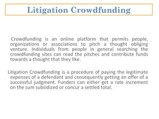 Litigation Crowdfunding Overview | PPT