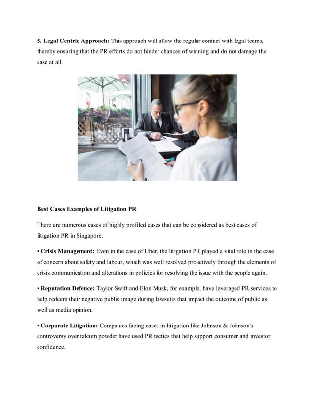 Litigation PR strategies on Managing Public Perception in High-profile ...