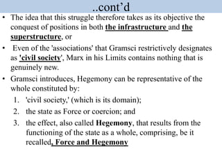 Hegemony According to Gramsci pp 139-150 | PPTX