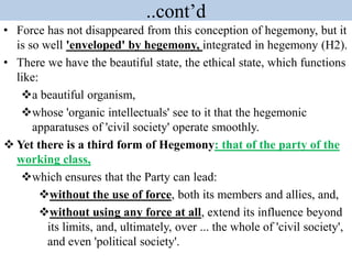 Hegemony According to Gramsci pp 139-150 | PPTX