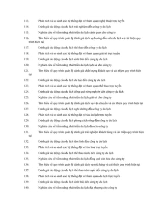 Liệt Kê 200 Đề Tài Báo Cáo Thực Tập Tại Công Ty Du Lịch Từ Các Khoa Du Lịch | PDF