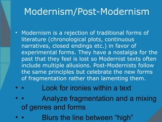 Literary Theories: A Sampling of Literary Lenses | PPT