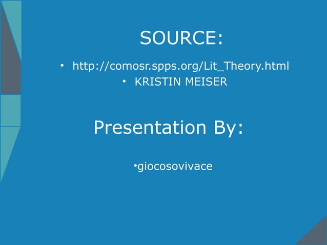 Literary Theories: A Sampling of Literary Lenses | PPT | Books and ...