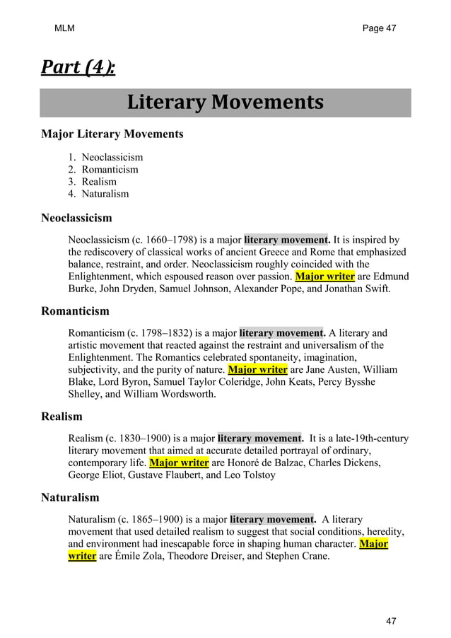 Lit mov booklet part-4 | PDF