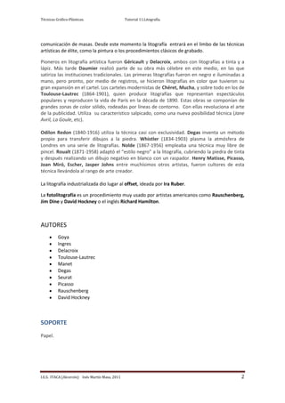Litografía | DOCX