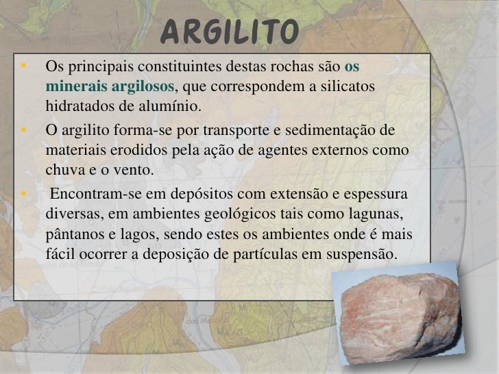 Litologias na nossa região