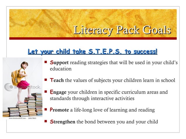 Literacy Home Pack Family Presentation | PPT