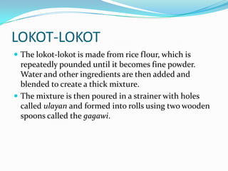 TAUSUG FAMOUS DISH AND DELICACIES | PPTX