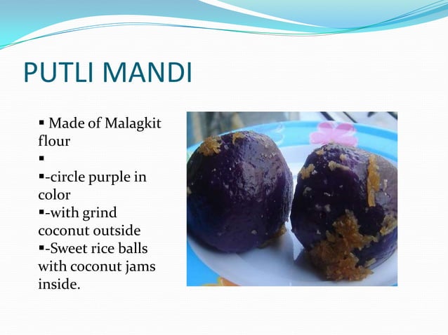 TAUSUG FAMOUS DISH AND DELICACIES | PPTX | Desserts and Baking | Food ...