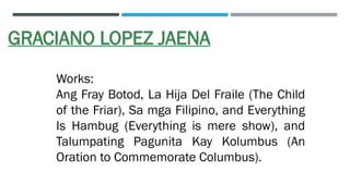 Philippine literary history from pre-colonial to contemporary | PPTX