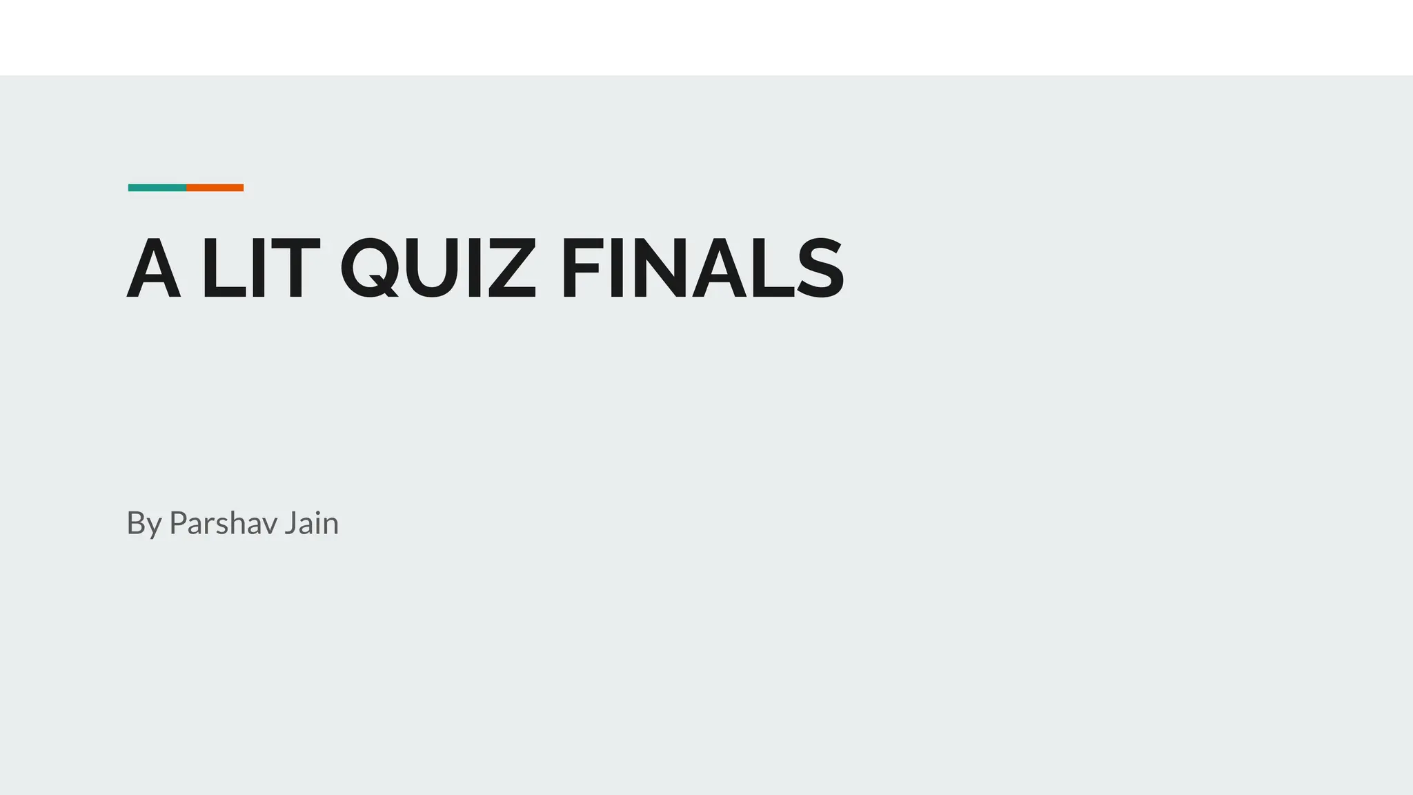 The Lit Quiz-Finals || QM: Parshav Jain || Waves Quizfest 2023 || BITS Pilani KK Birla Pilani ...