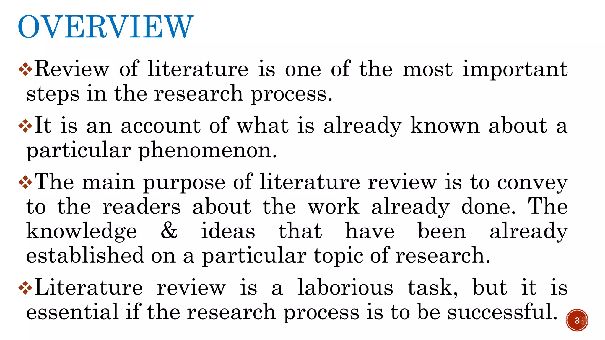 Litrature review | PPT