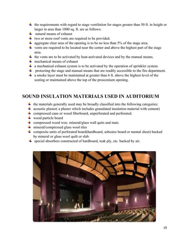 Litrature review on auditorium | PDF