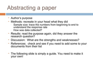 Lit review matrix pp | PPT