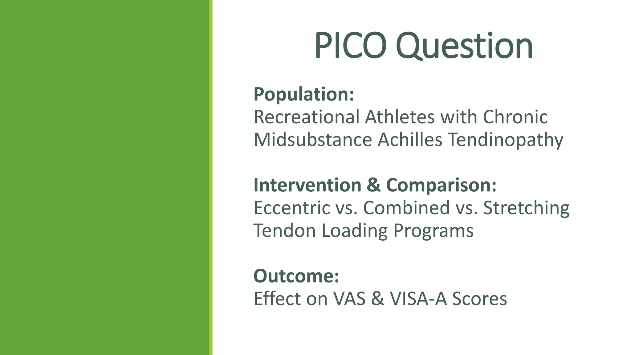 Review of Most Effective Tendon Loading Regimen for Treatment of Non ...