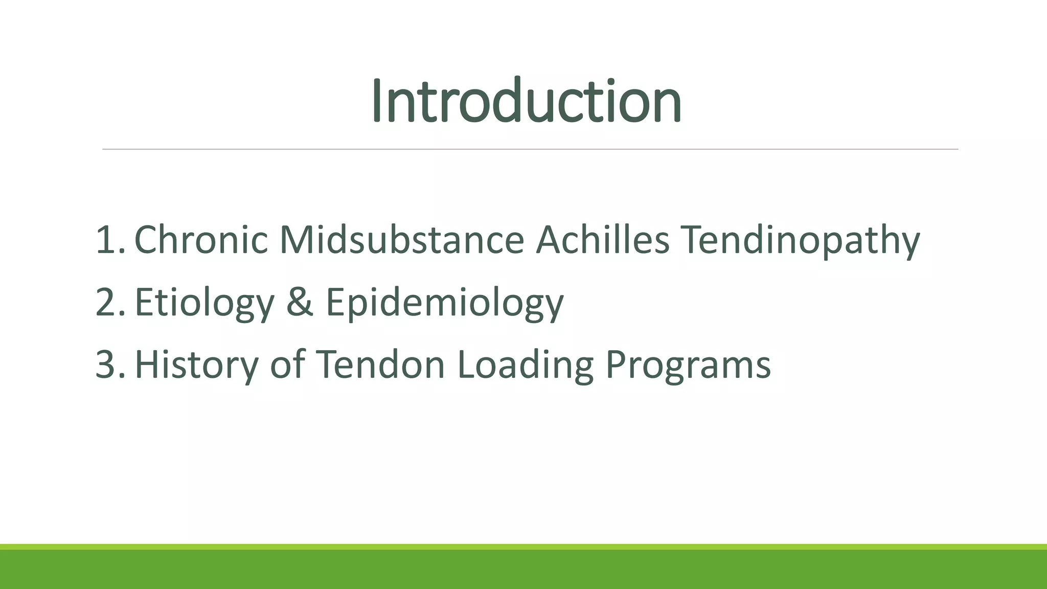 Review of Most Effective Tendon Loading Regimen for Treatment of Non ...